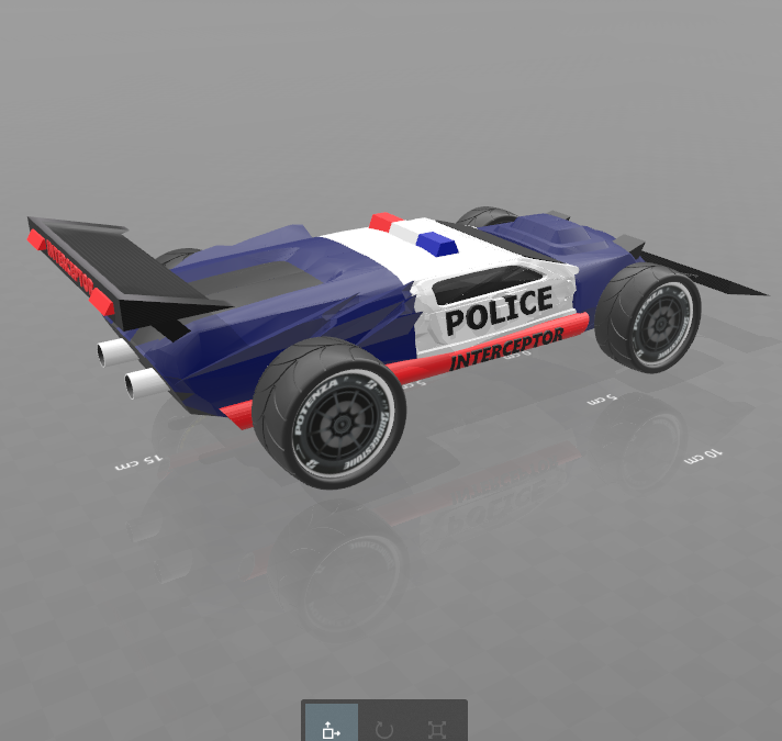 🚗 concept car "police interceptor"・Free STL File for ・Cults