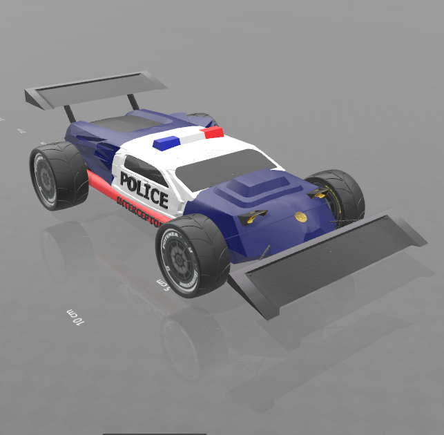 🚗 concept car "police interceptor"・Free STL File for ・Cults