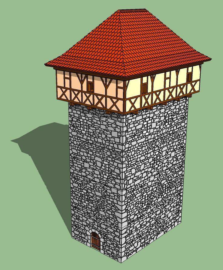 STL file Medieval Tower 🎲 ・3D printer design to download・Cults
