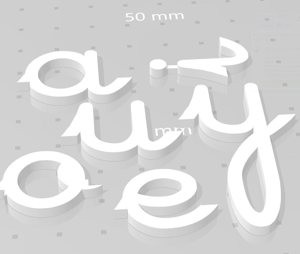 🆕 New cursive letters that "attach"・Free STL File for ・Cults