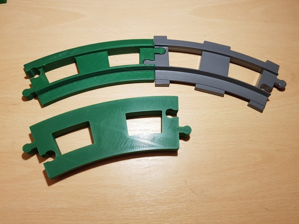 Free STL file LEGO Duplo train track: curved (full size) 🚆・3D printing ...