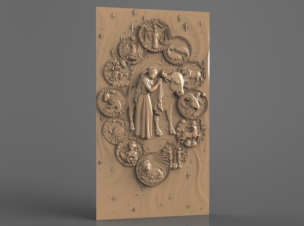 Free STL file zodiak sign cnc router art 🎨 ・3D printer model to ...