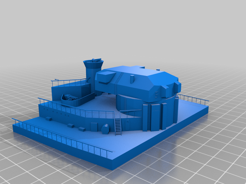 Free STL file RC scale German Battleship Bismarck 📻・3D printer model to ...