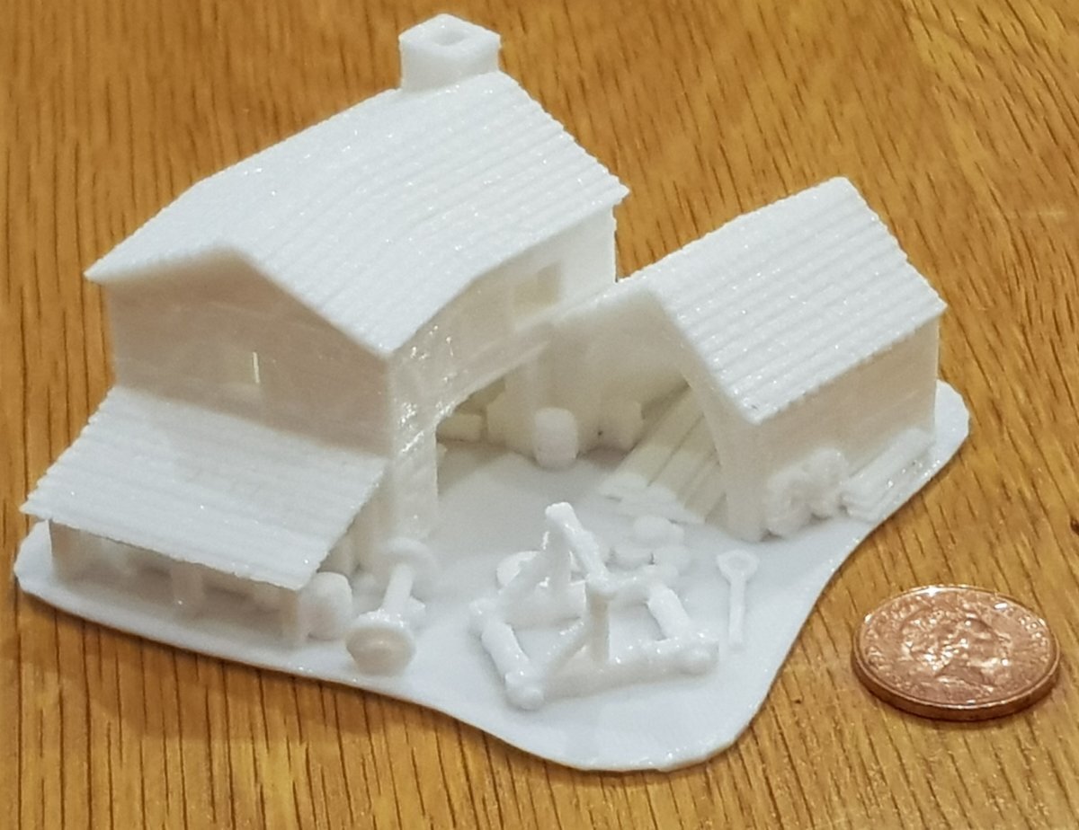 🎮 AOE2 Style Siege Workshop 1・Free OBJ File for ・Cults