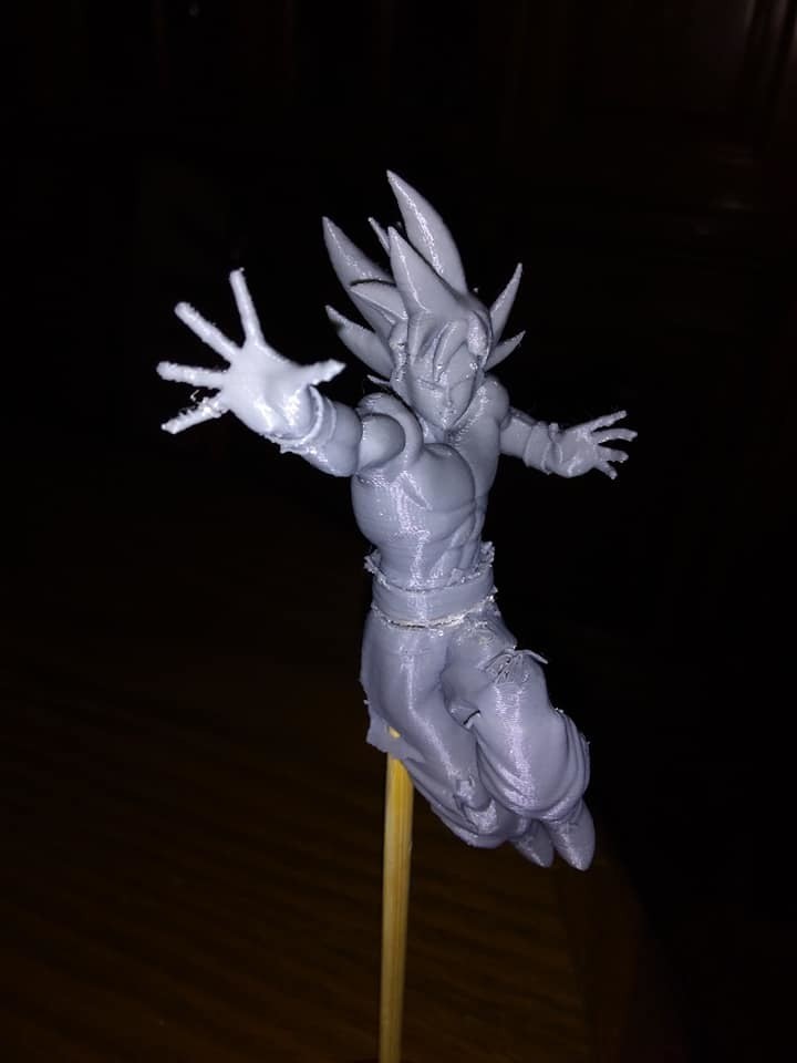 GOKU ULTRA INSTINCT COMPLET POSE COMPLÈTE imprimable en 3D • Fabriqué ...