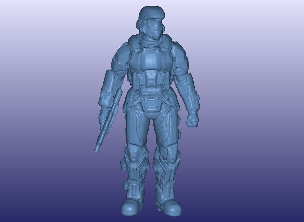 😇 Halo 3 ODST Soldier 3D Scan・Free STL File for ・Cults