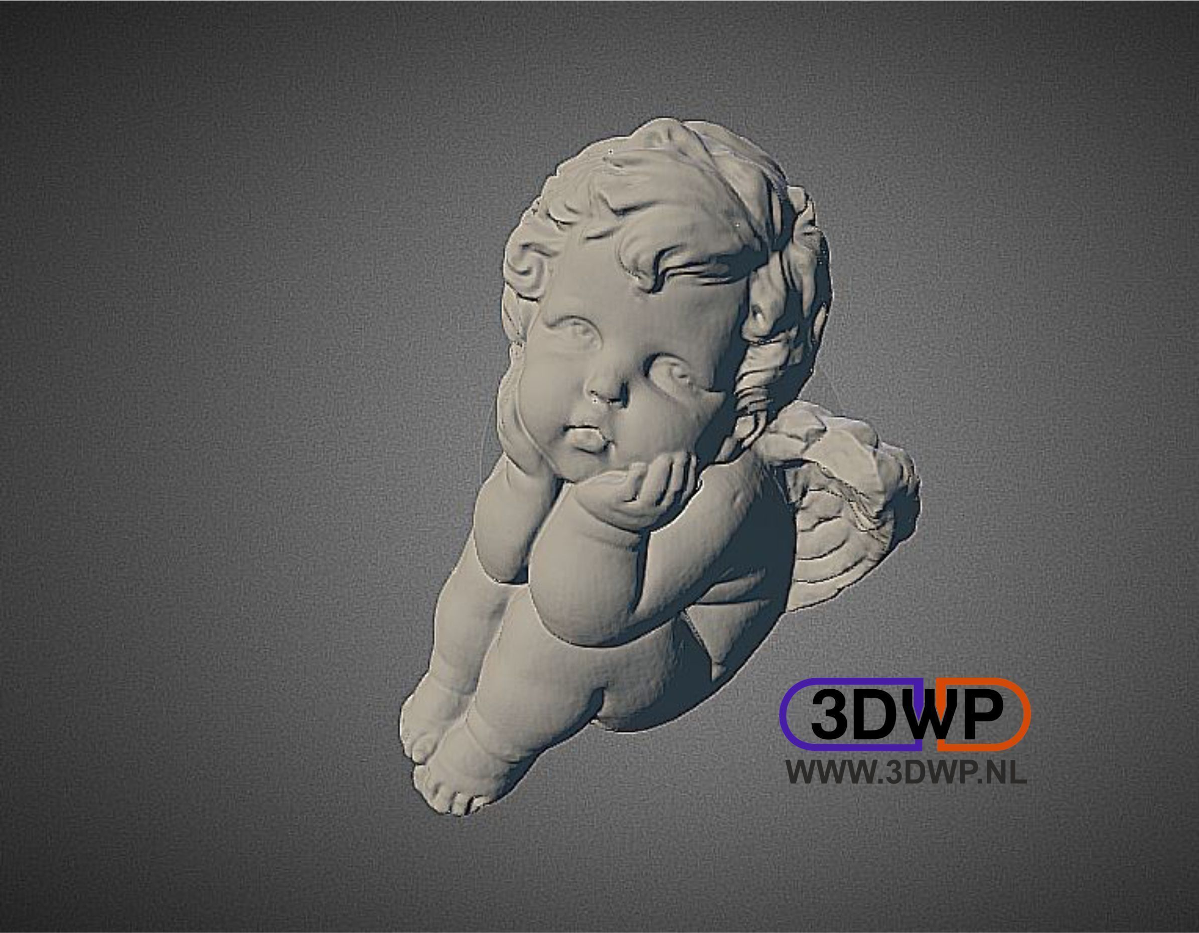 👼 Angel Statue (Sculpture 3D Scan)・Free STL File for ・Cults
