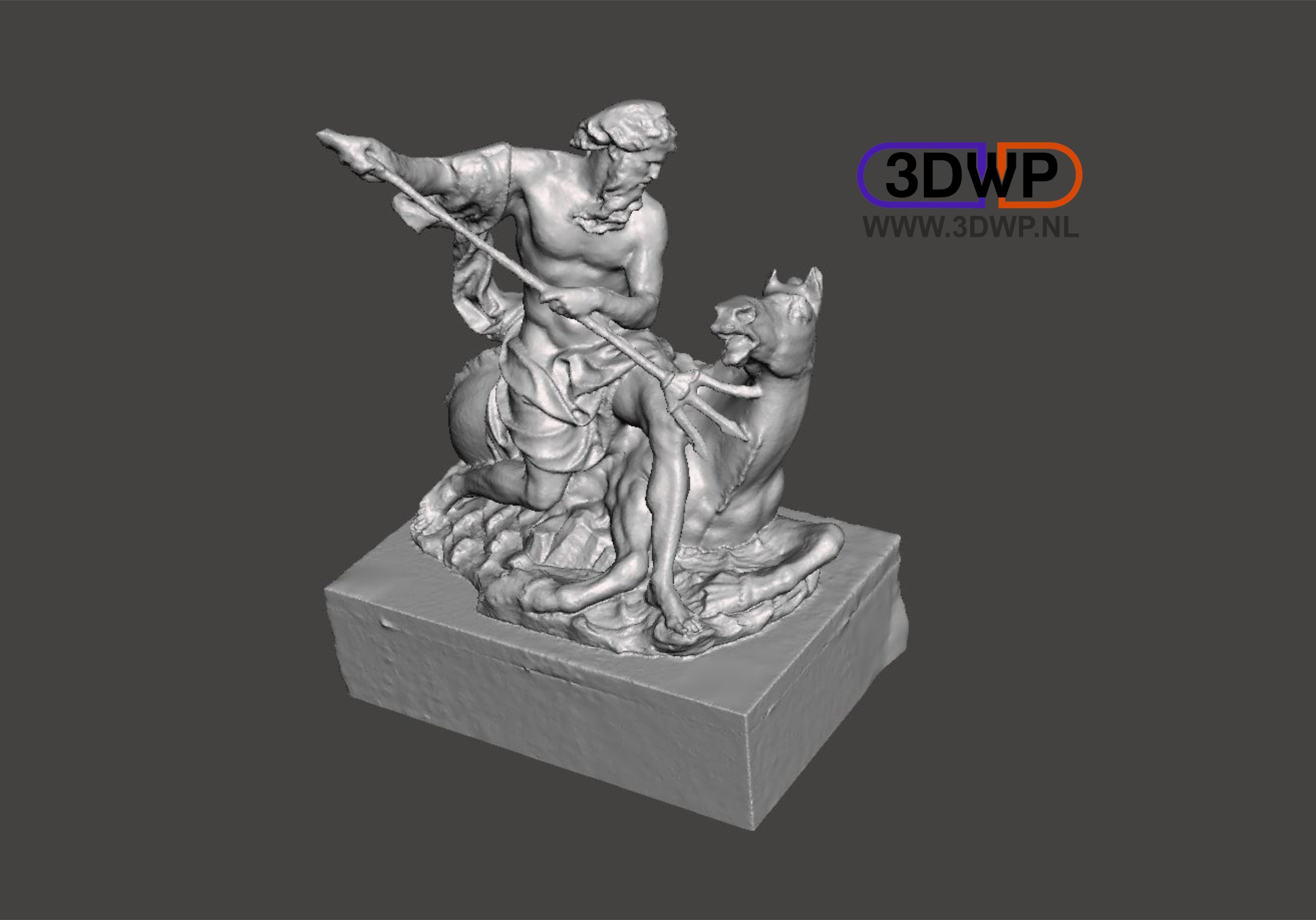 🗿 Neptune Sculpture (Greek Statue 3D Scan)・ STL File for ・Cults