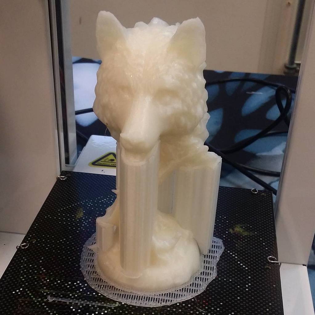 3D print Wolf Head 3D Scan・Cults