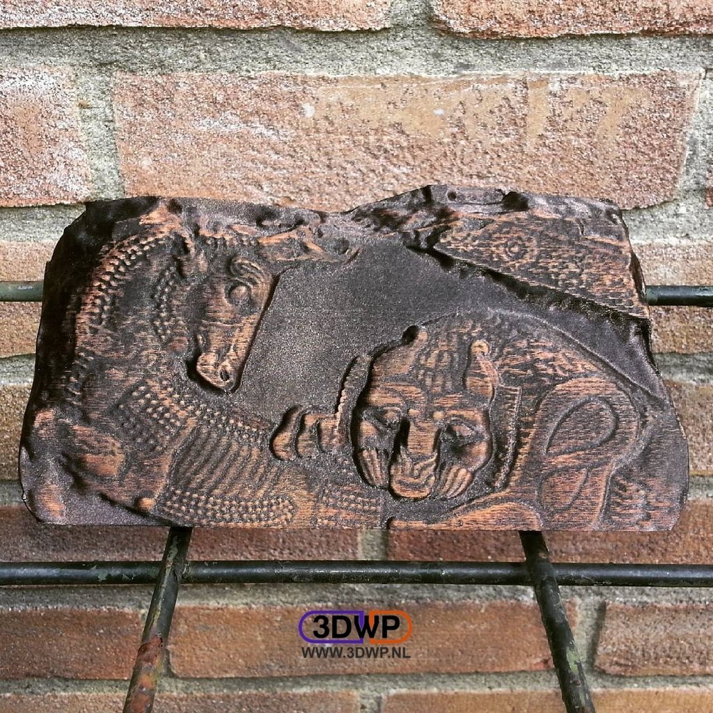 3D printed Assyrian Relief 3D Scan・Cults