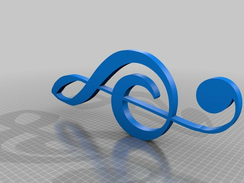 Free STL file Treble clef and Bass clef 🎵・3D printable model to ...