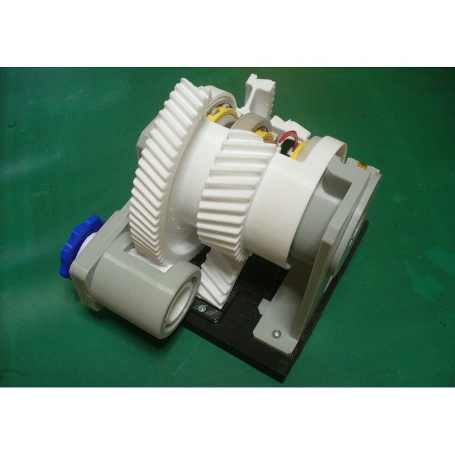 STL file Jet Engine Component; Torque Meter, Helical Gear Train type ⚙️ ...