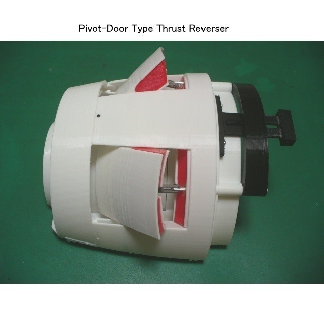 🚪 Thrust Reverser for Turbofan, Pivot Door Type・ STL File for ・Cults