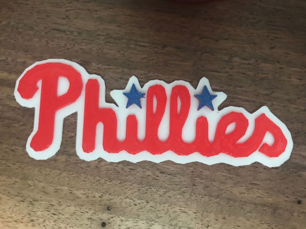 ⚾ Philadelphia Phillies text logo・Free 3D File for ・Cults