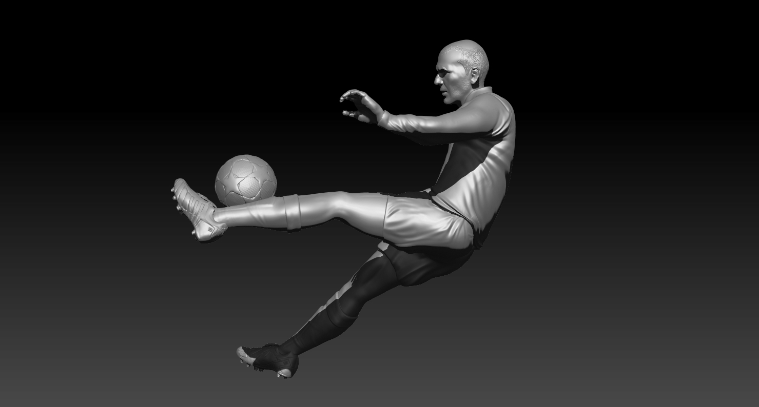 🇫🇷 Zinedine Zidane Volley - Zidedine Zidane volley - Volea・ OBJ File ...