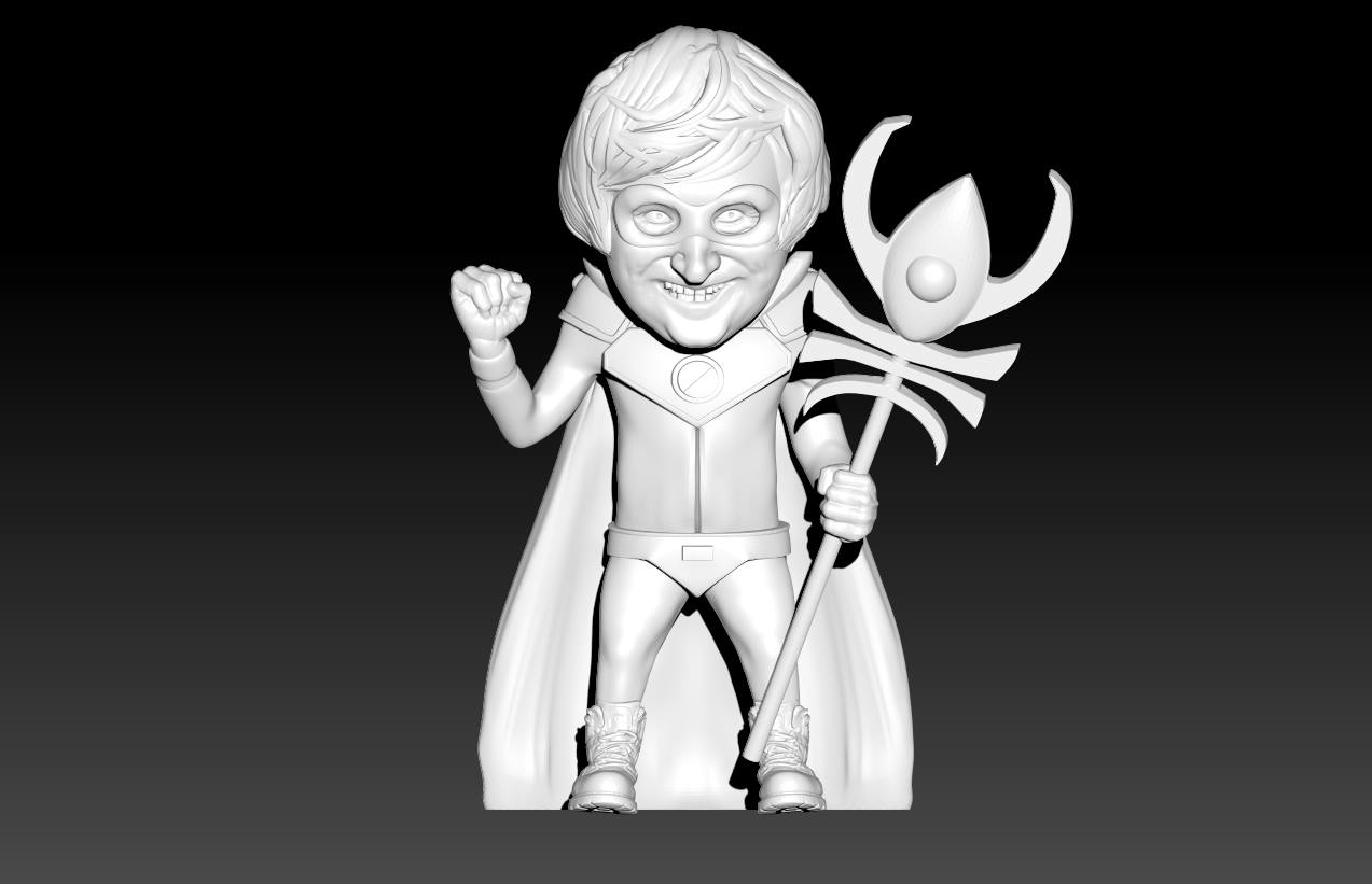 OBJ file Javier Milei Captain ANCAP 🎨 ・3D print model to download・Cults