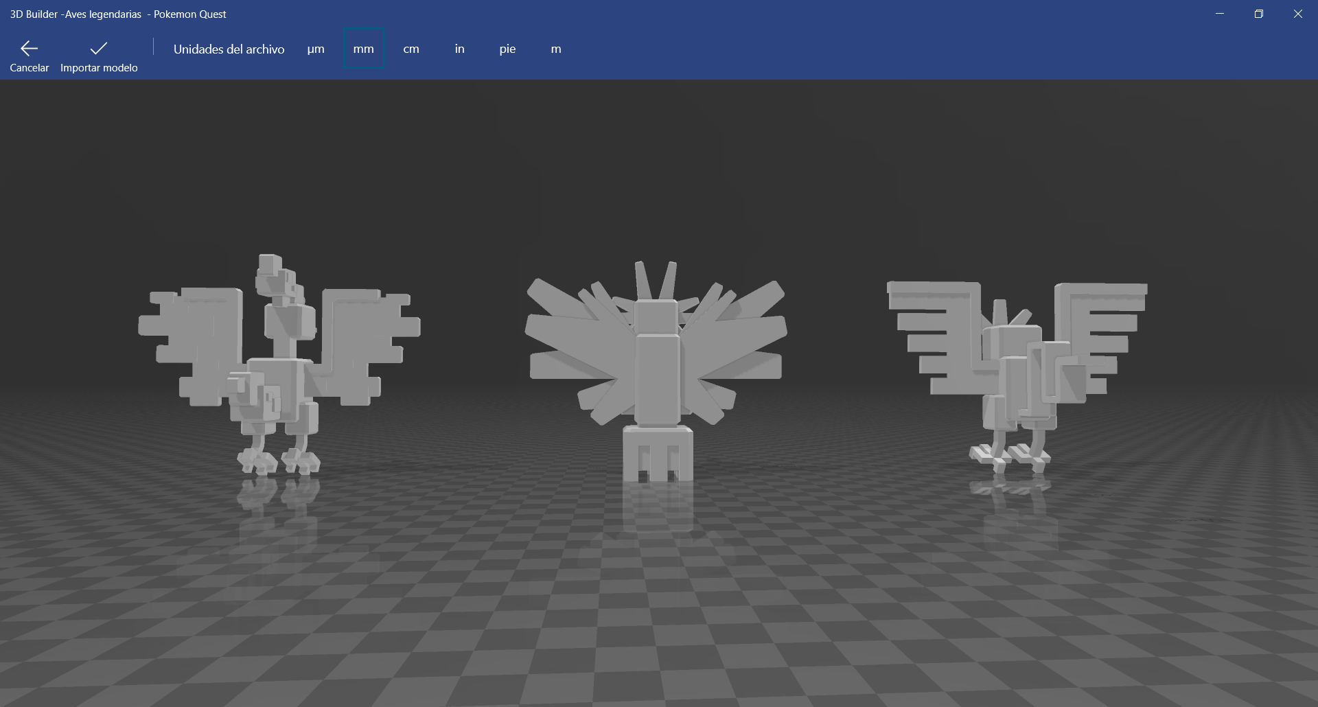 STL file Legendary Birds - Pokemon Quest in 8-BITS 🐉 ・Design to ...