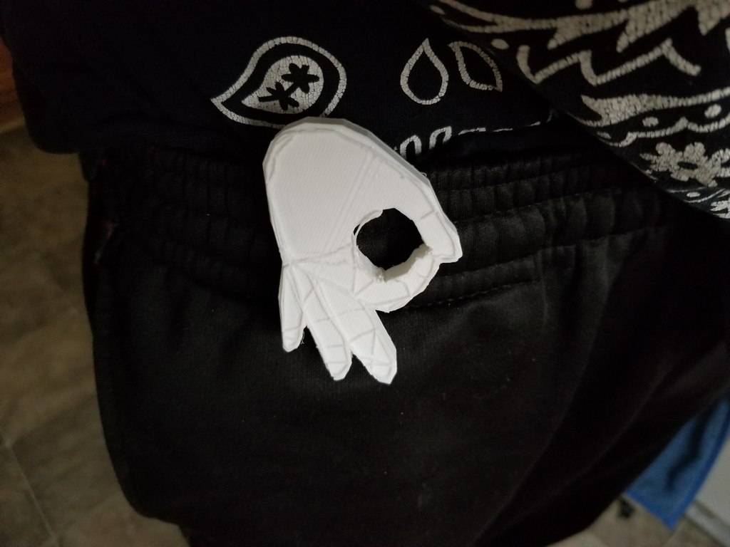 👌 OK Hand Sign / Ballgazer game piece・Free 3D File for ・Cults