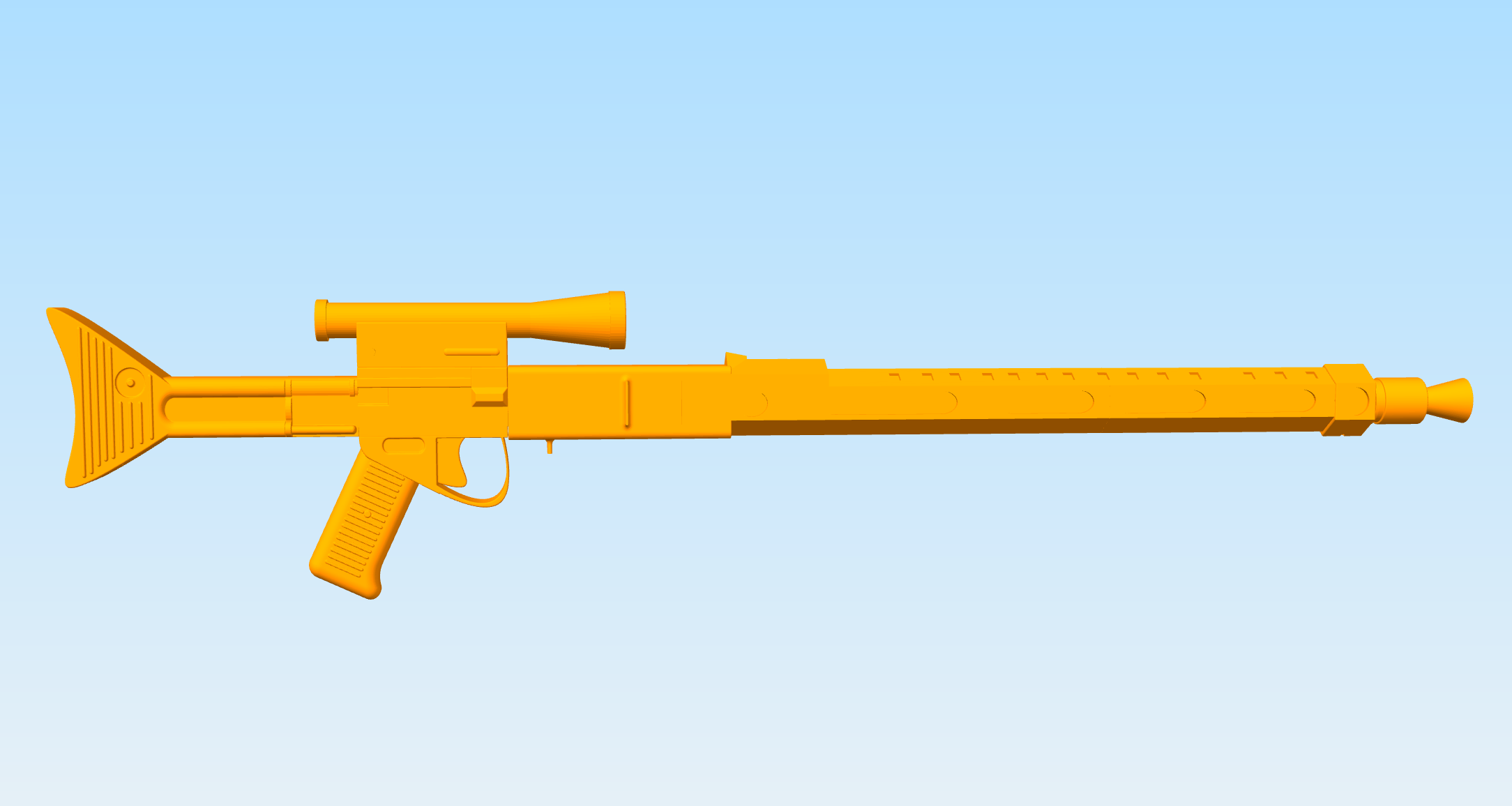 ⭐ E-11S Scout trooper blaster rifle (AKA E-11 long rifle) rifle 3D ...