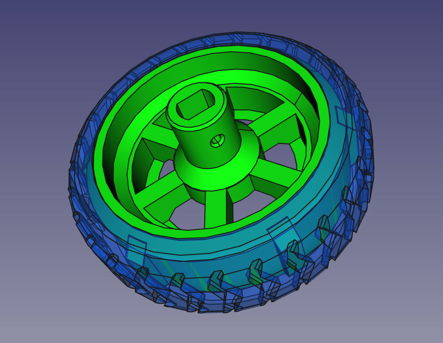 Archivo STL gratis Rueda para robot en dos materiales 🤖 ・Modelo para ...