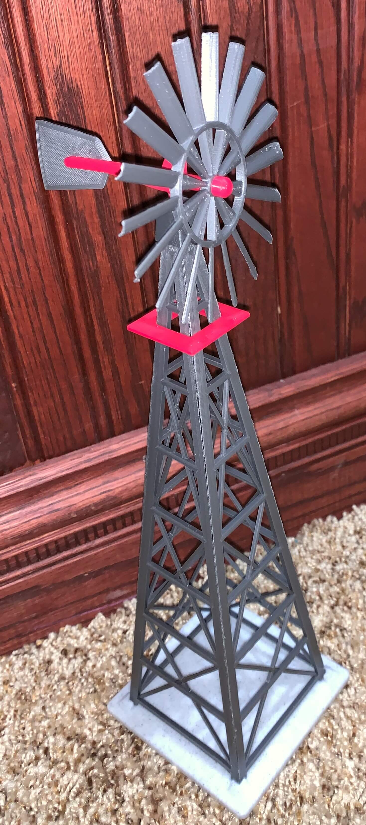 👽 O Scale Windmill・Free 3D File for ・Cults