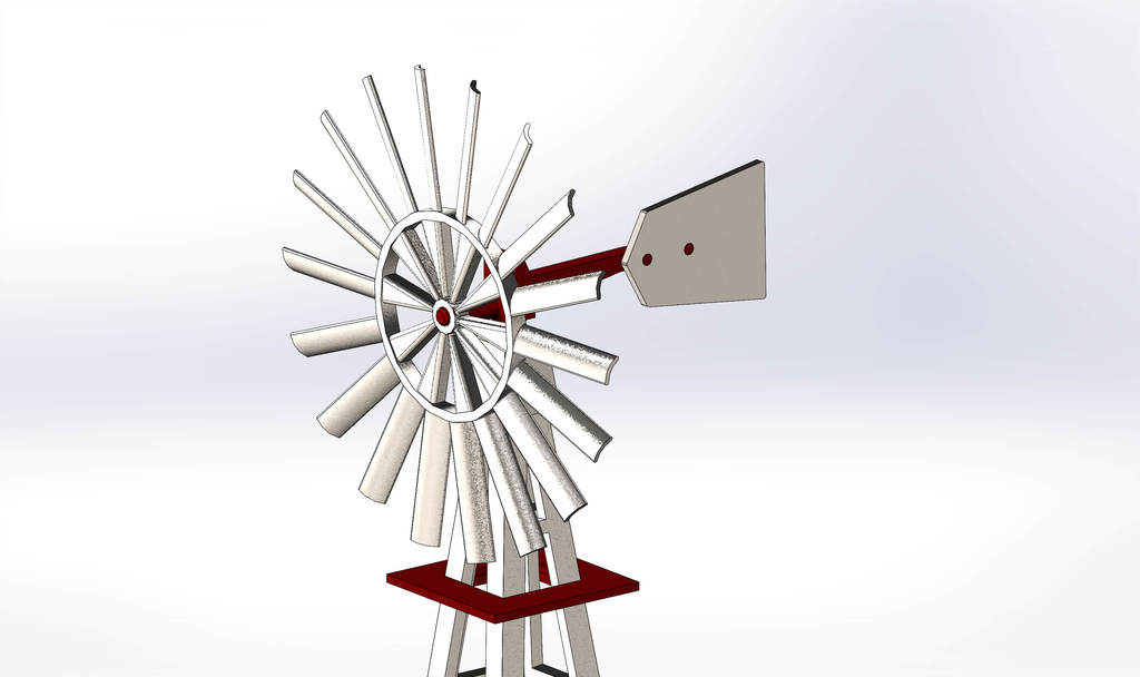 👽 O Scale Windmill・Free 3D File for ・Cults