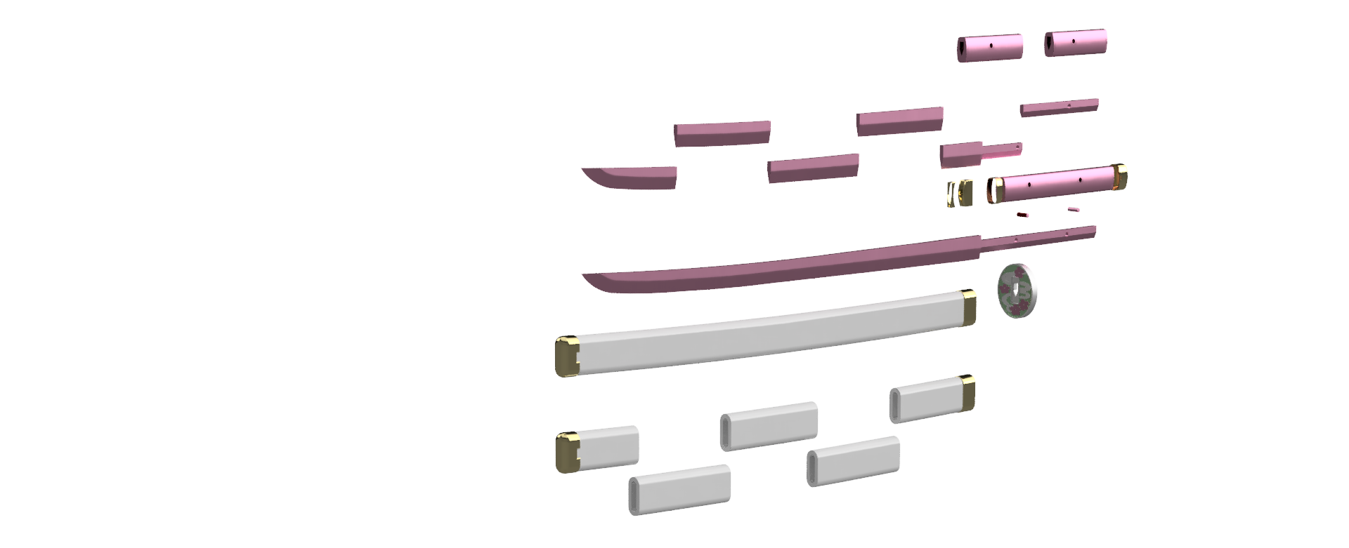 🎲 Katana de Kanao Tsuyuri de Kimetsu no Yaiba / Demon Slayer・ STL File ...