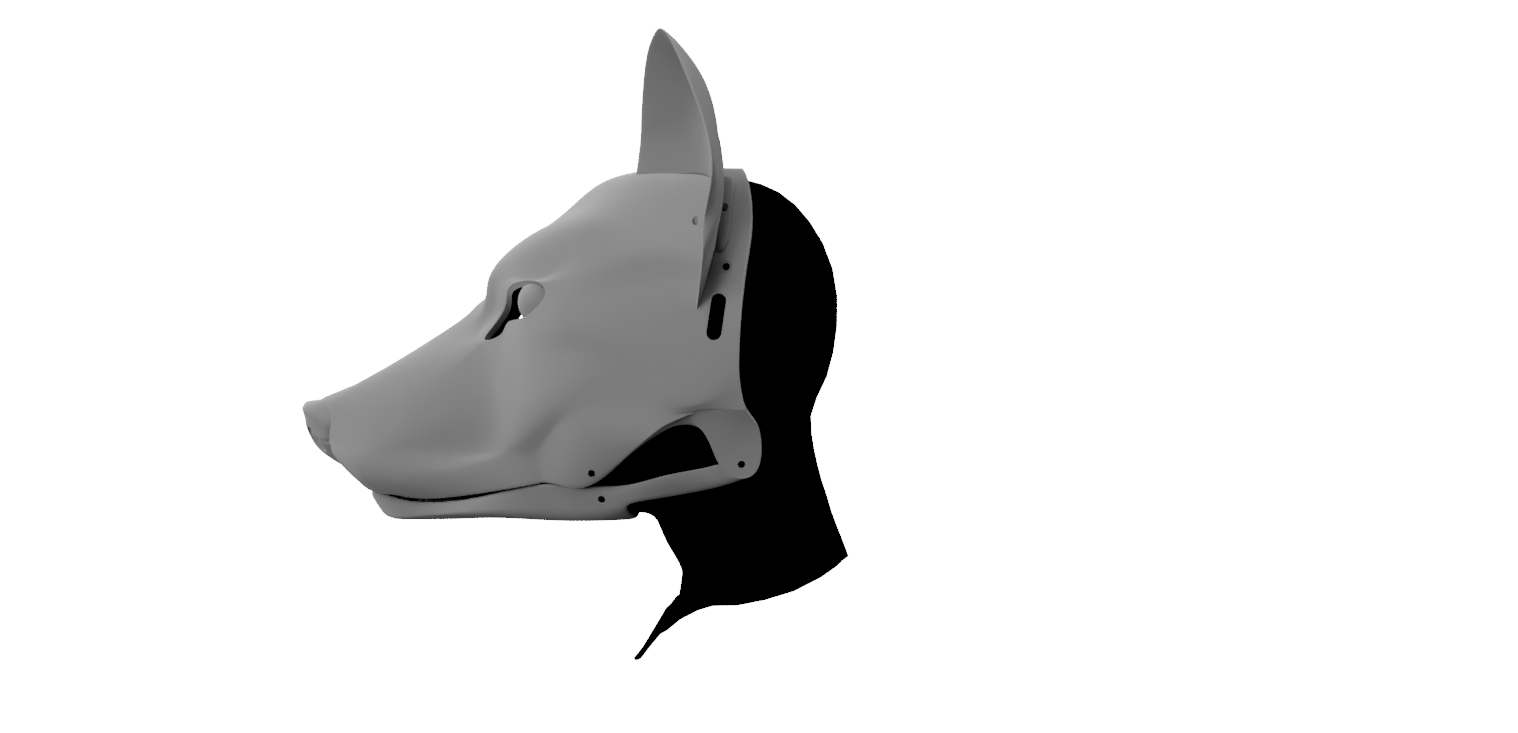 🐺 furry head・ STL File for ・Cults