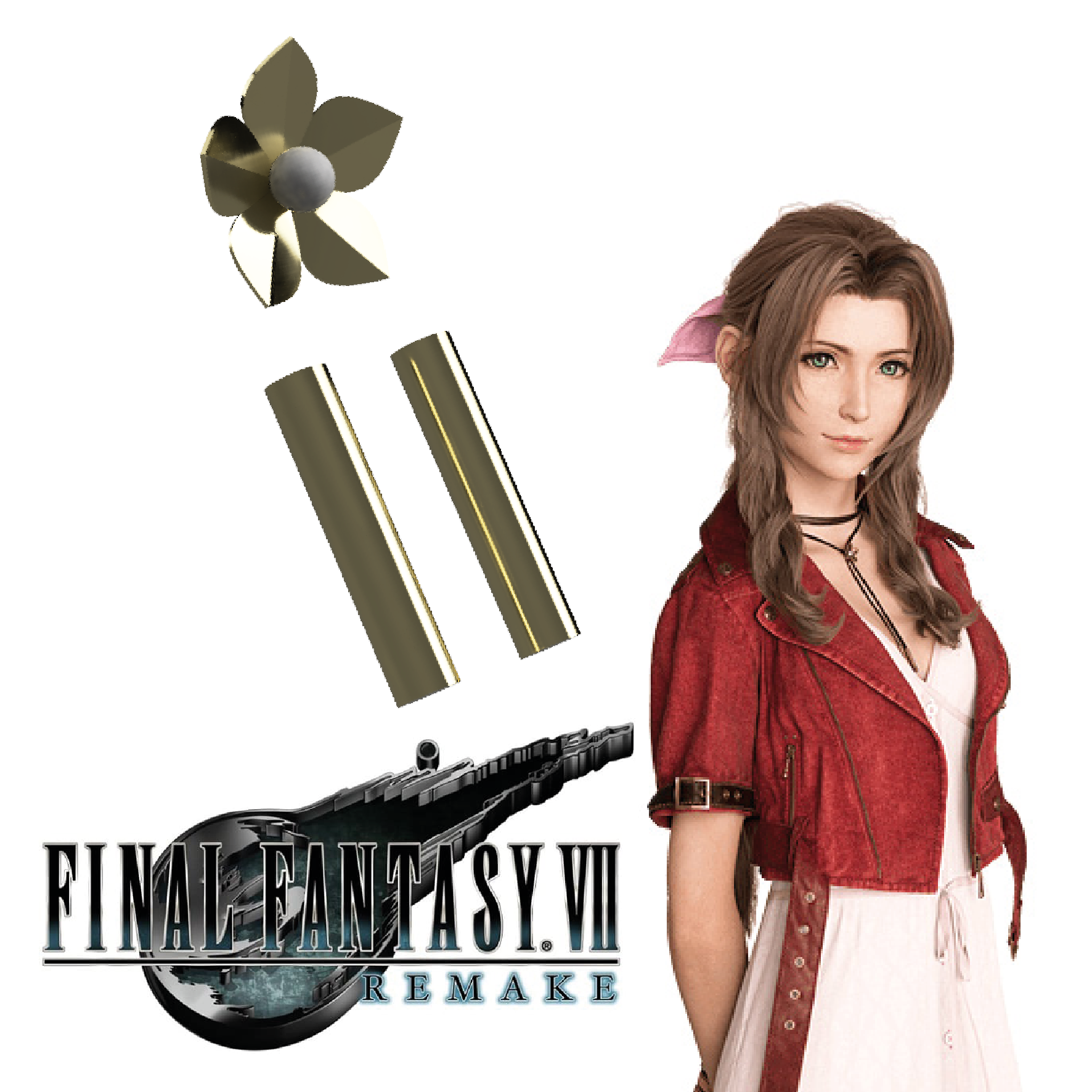 STL file Aerith Final fantasy 7 Remake pendant 💍・3D printer model to ...