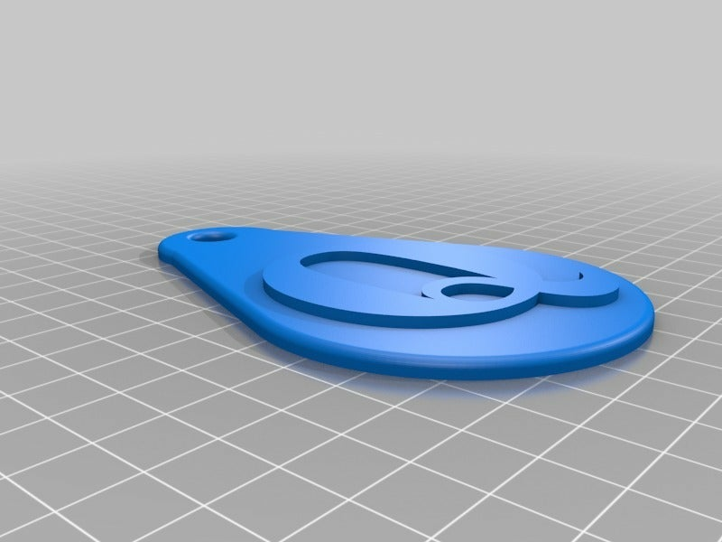 Free STL file Letter Q Key Fob 🔑 ・3D printer design to download・Cults