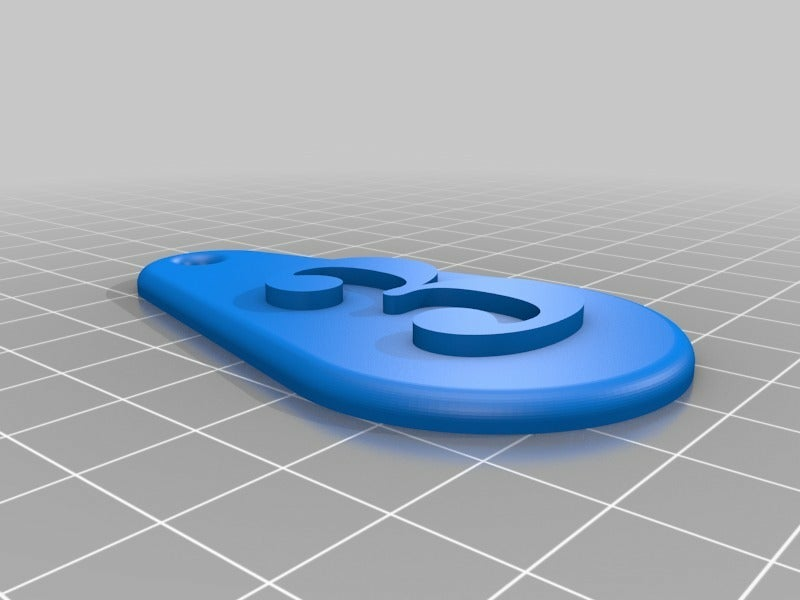 Бесплатный STL файл Digit 3 Key Fob 🔑 ・3D-печатная модель для загрузки ...