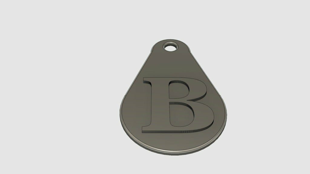 Free STL file Letter b Key Fob 🔑 ・3D printable model to download・Cults