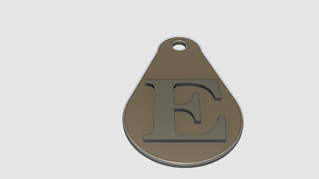 Free STL file Letter E Key Fob 🔑 ・3D printable model to download・Cults