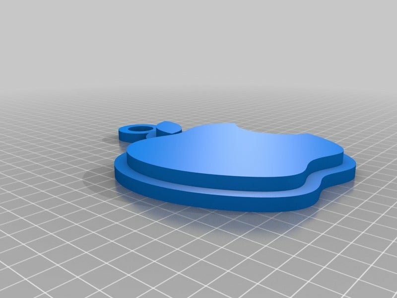 Free STL file Apple Logo Key Fob 🍎 ・3D printer model to download・Cults