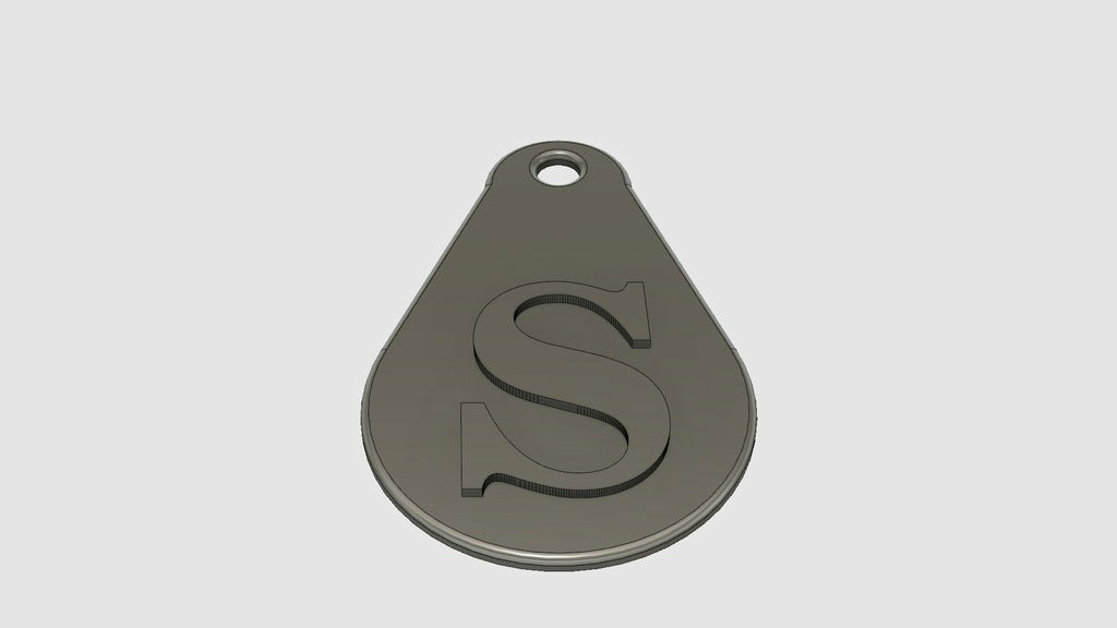 Free STL file Letter S Key Fob 🔑 ・3D printable design to download・Cults