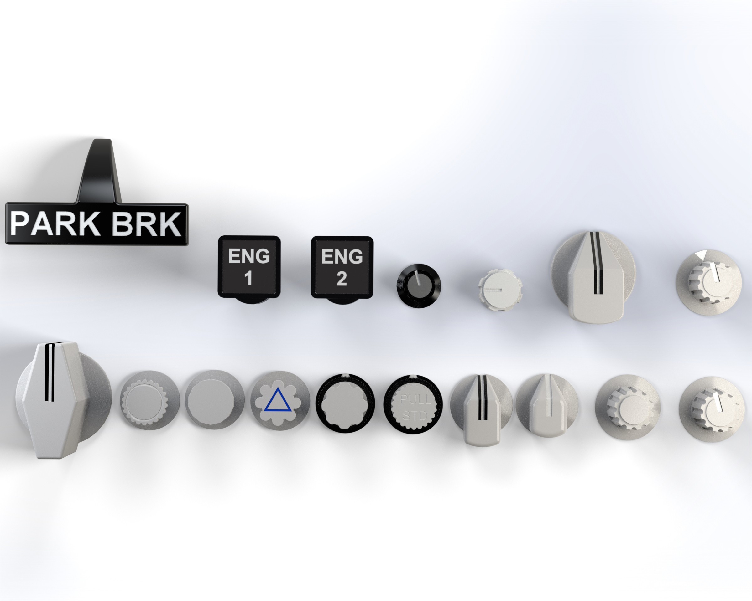 ️ Airbus Knob・ STL File for ・Cults