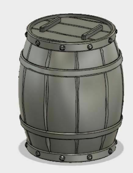 🍺 Barrel - Sea Of Thieves・Free STL File for ・Cults