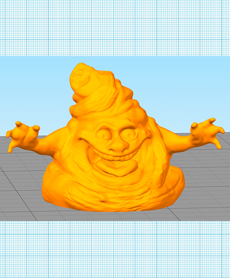 👾 Crazy Poop Emoji・Free OBJ File for ・Cults