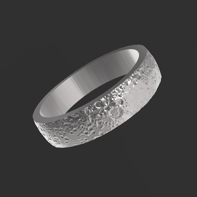 STL file Moon Ring - Luna - Moon Jewel 🌙 ・3D printer model to download ...