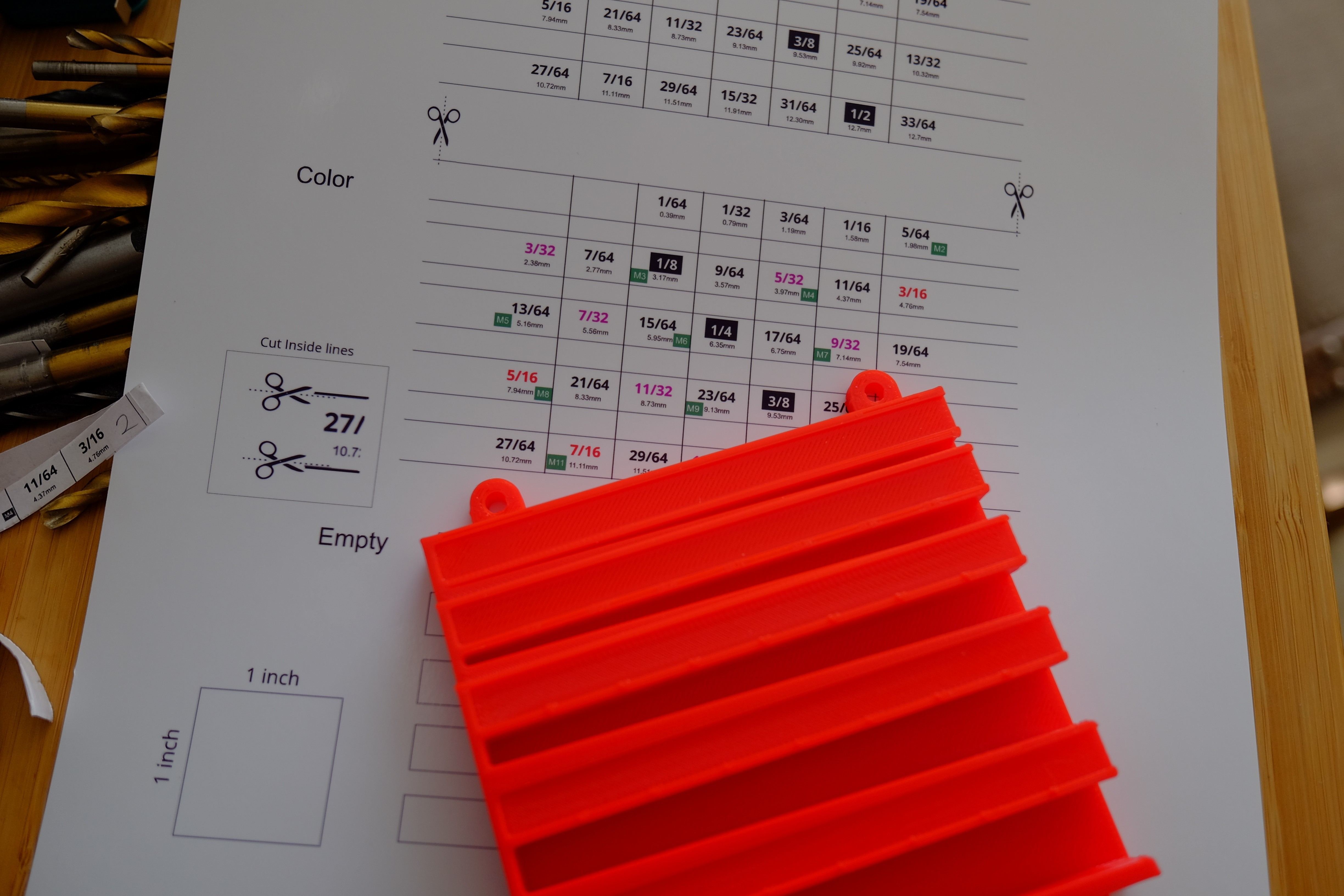 🧑‍🔧 The Amazing Drill Bit Sorter (imperial, fractional)・ STL File for ・Cults