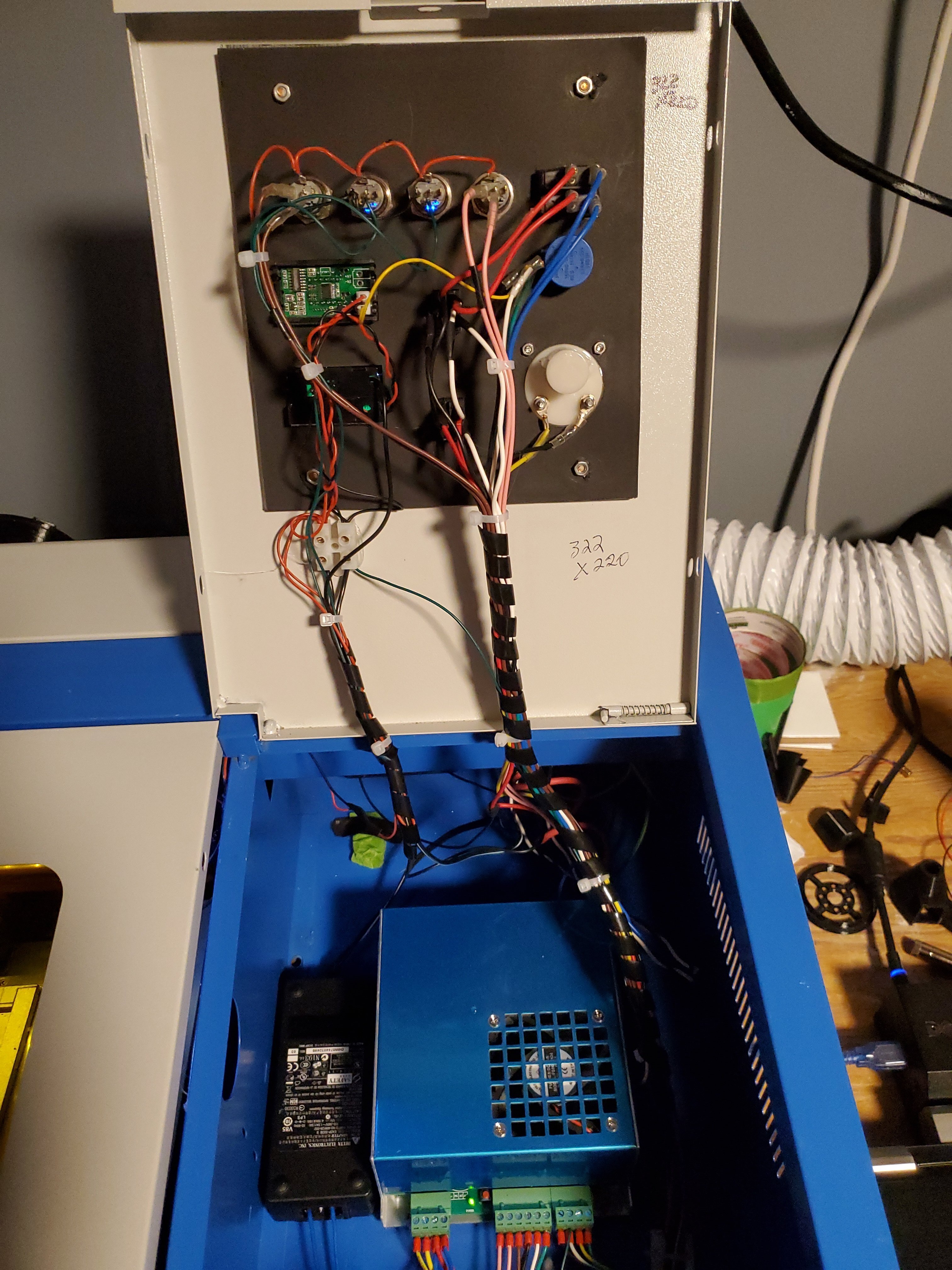 3D print K40 laser panel・Cults