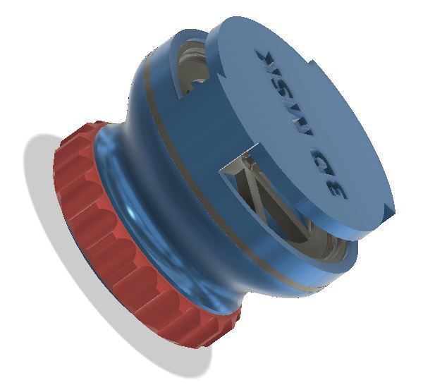 Free STL file Universal exhalation valve for masks 👽 ・3D print design ...