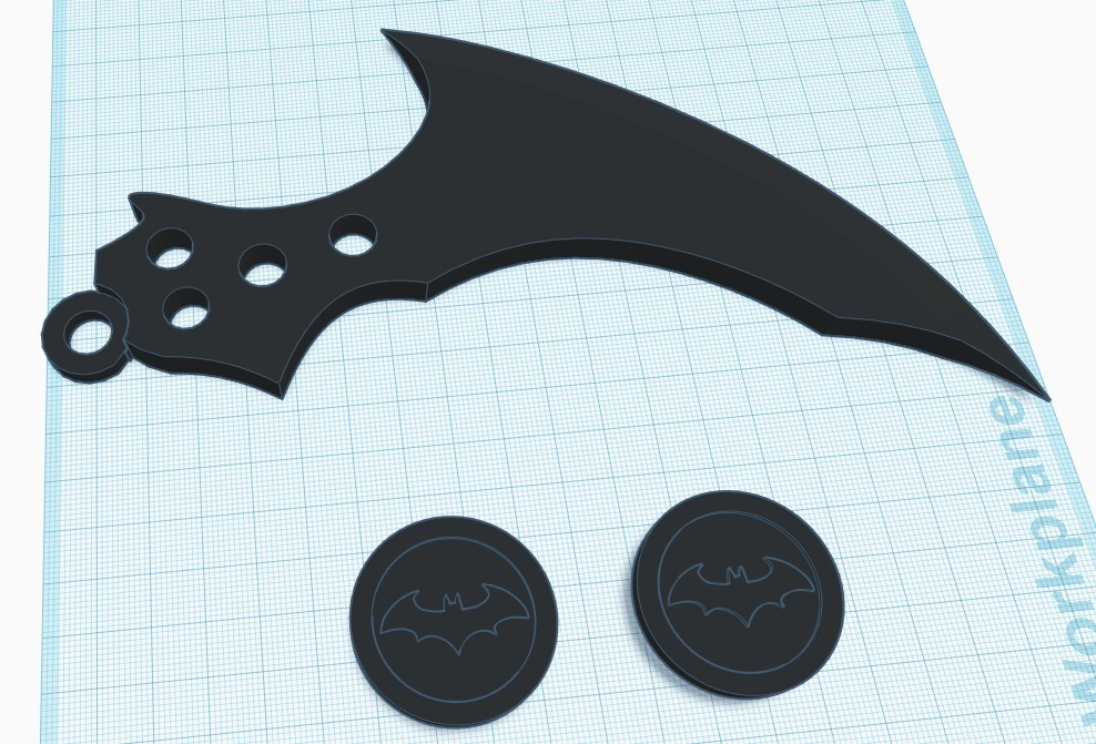 🎮 Folding Batarang (Batman: Arkham Series)・Free 3D File for ・Cults
