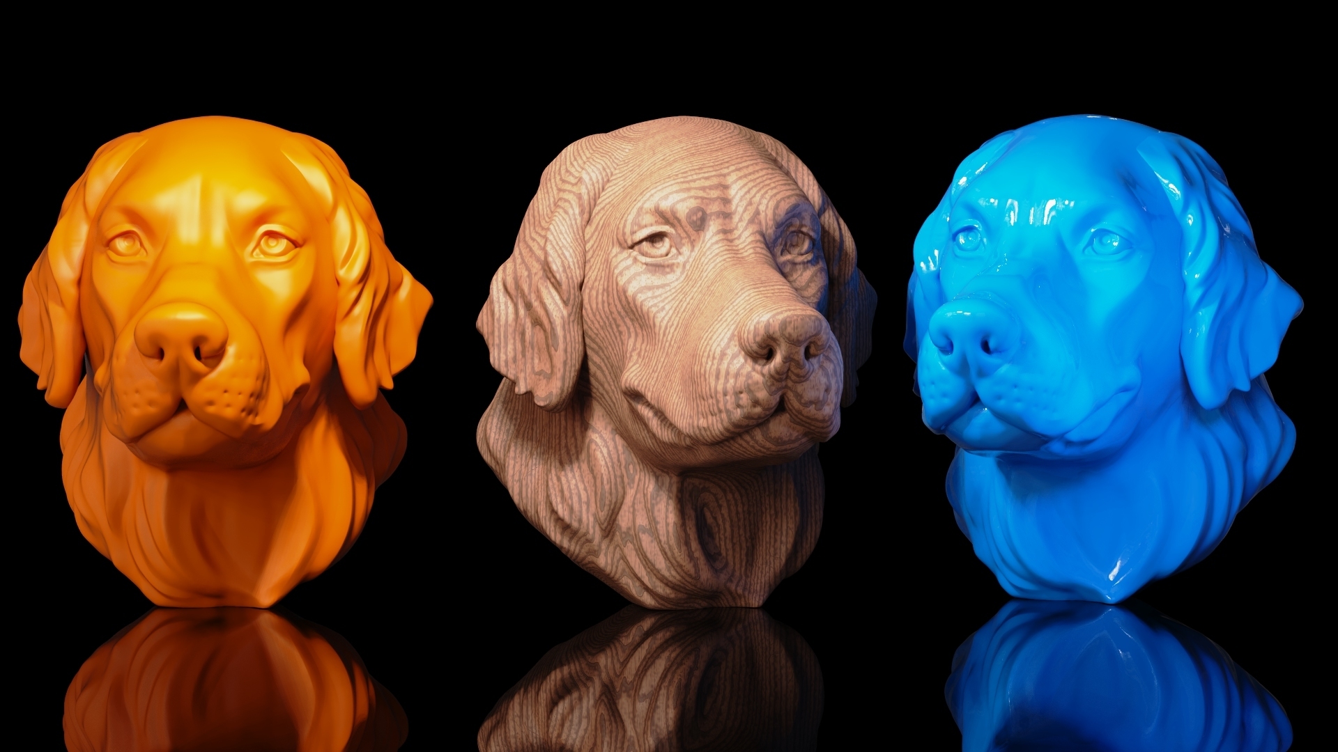 STL file Golden retriever 🎨 (OBJ)・3D printer design to download・Cults