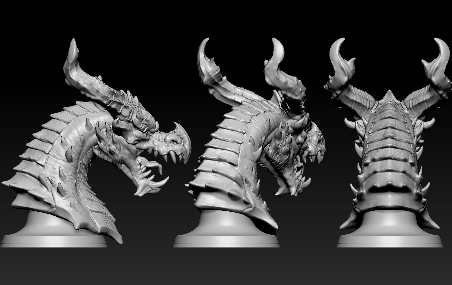 STL file Dragon Head 03 🐉 (OBJ)・3D print design to download・Cults