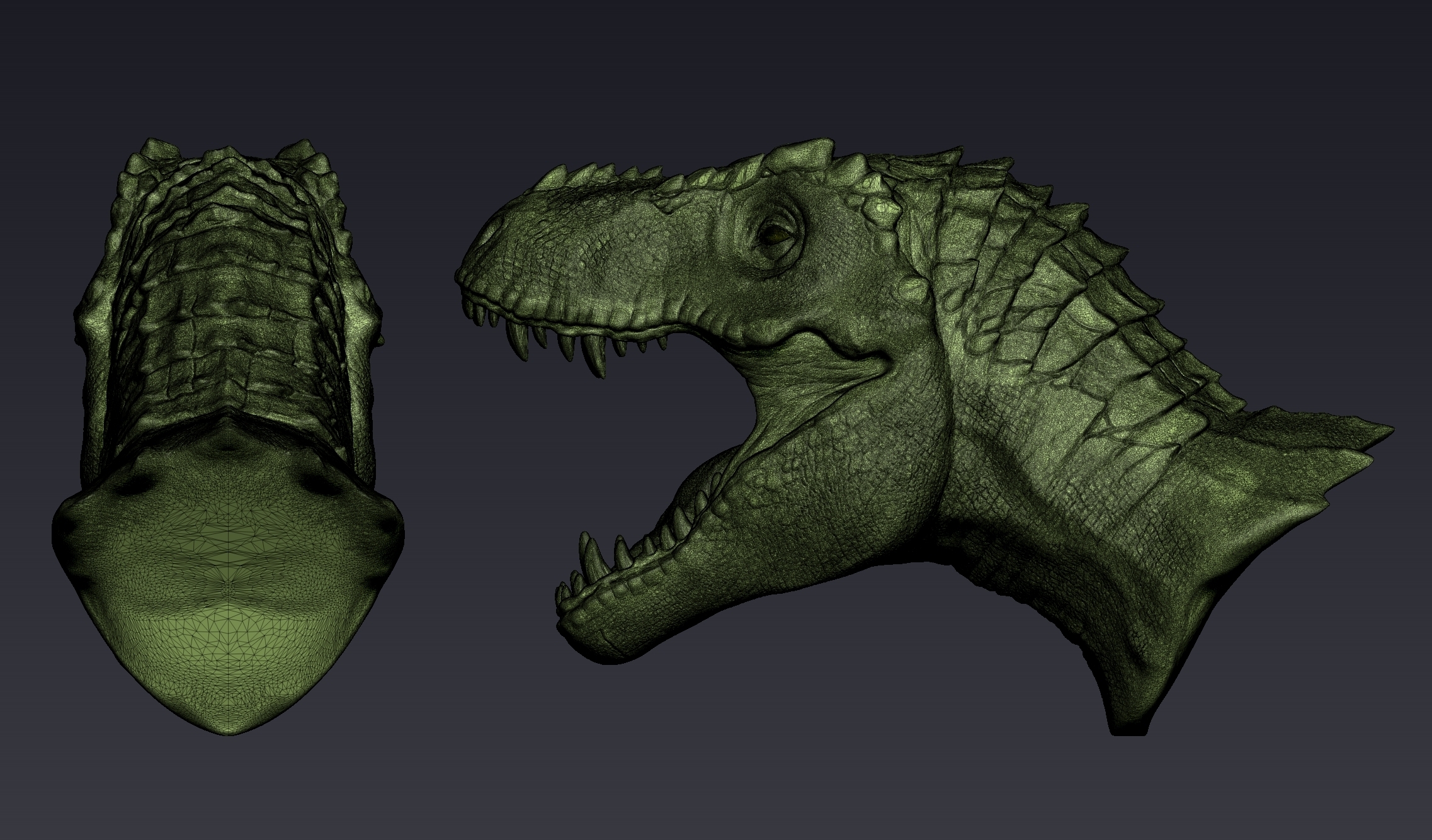 🎨 V-rex Head・ STL File for ・Cults