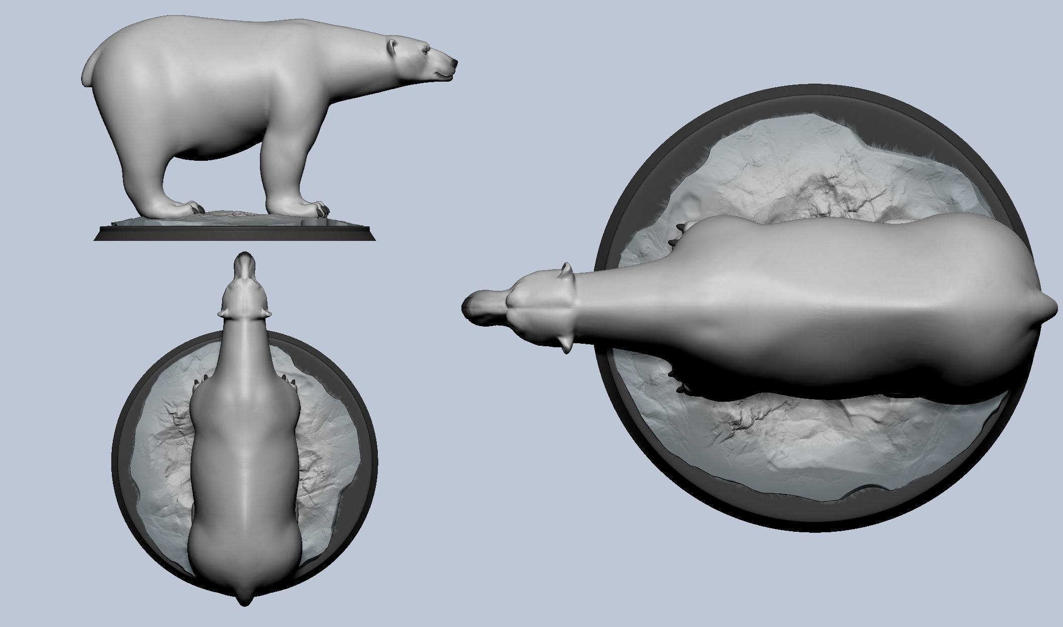 Archivo STL Oso Polar 🐉 (OBJ)・Modelo para descargar y imprimir en 3D・Cults