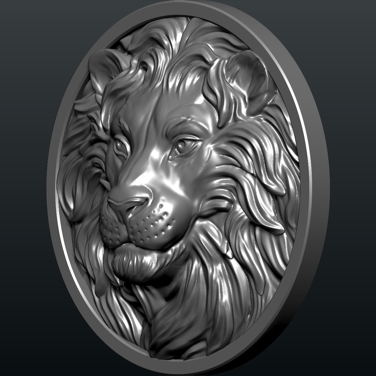 STL file Lion Coin 🦁 (OBJ)・3D print object to download・Cults