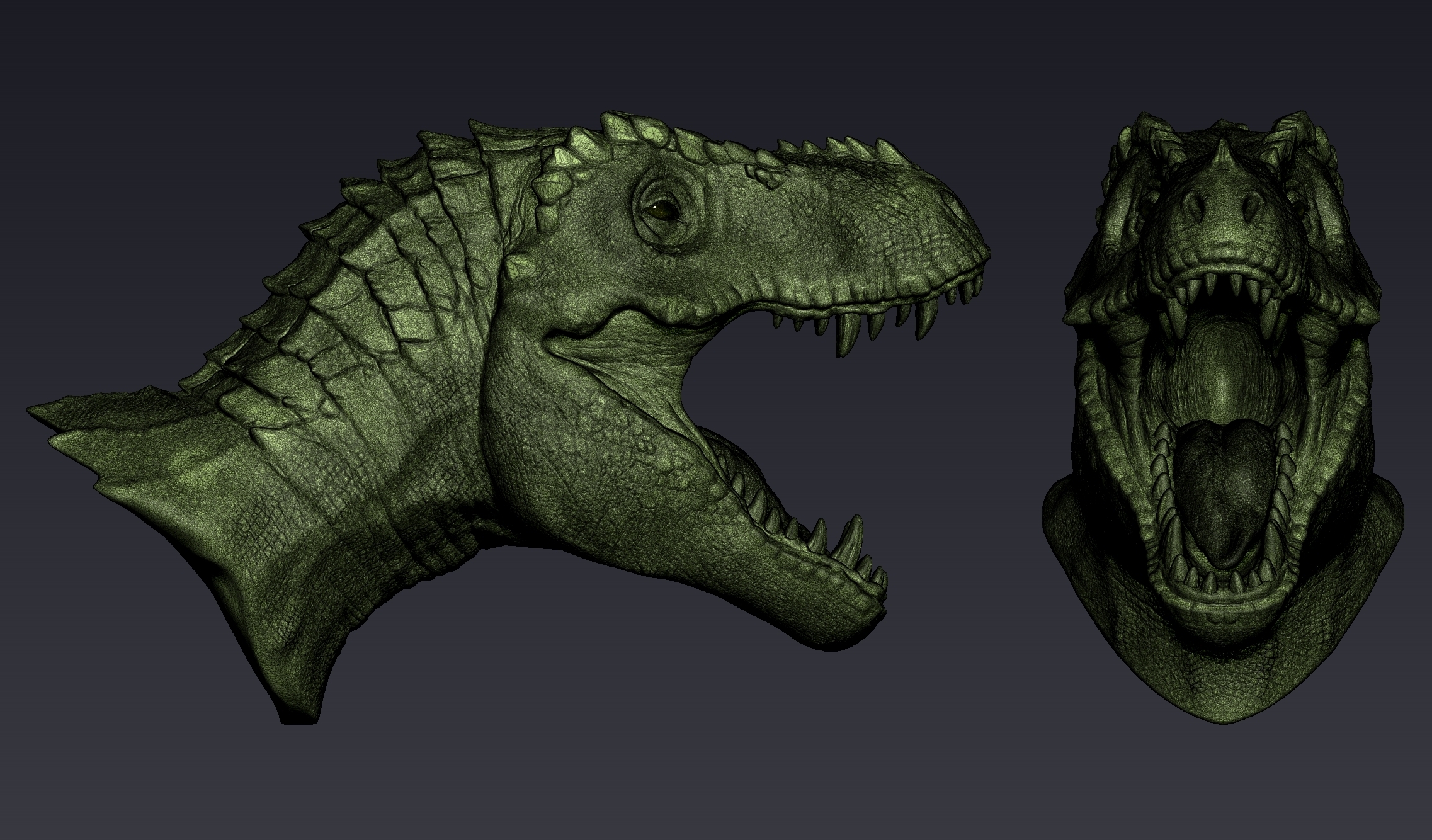 🎨 V-rex Head・ STL File for ・Cults