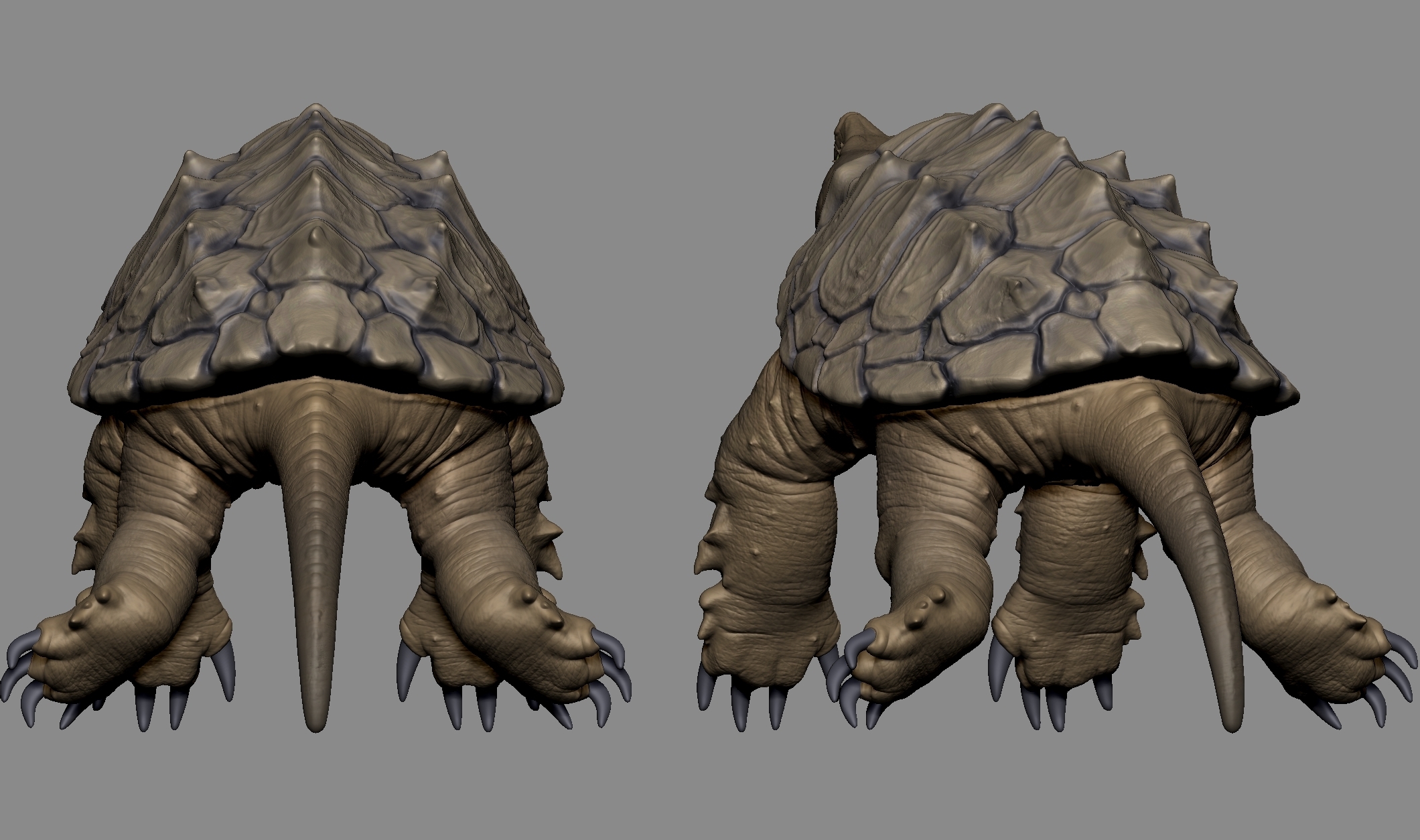 🐊 Alligator Snapping Turtle・ STL File for 3D printing and CNC machining ...